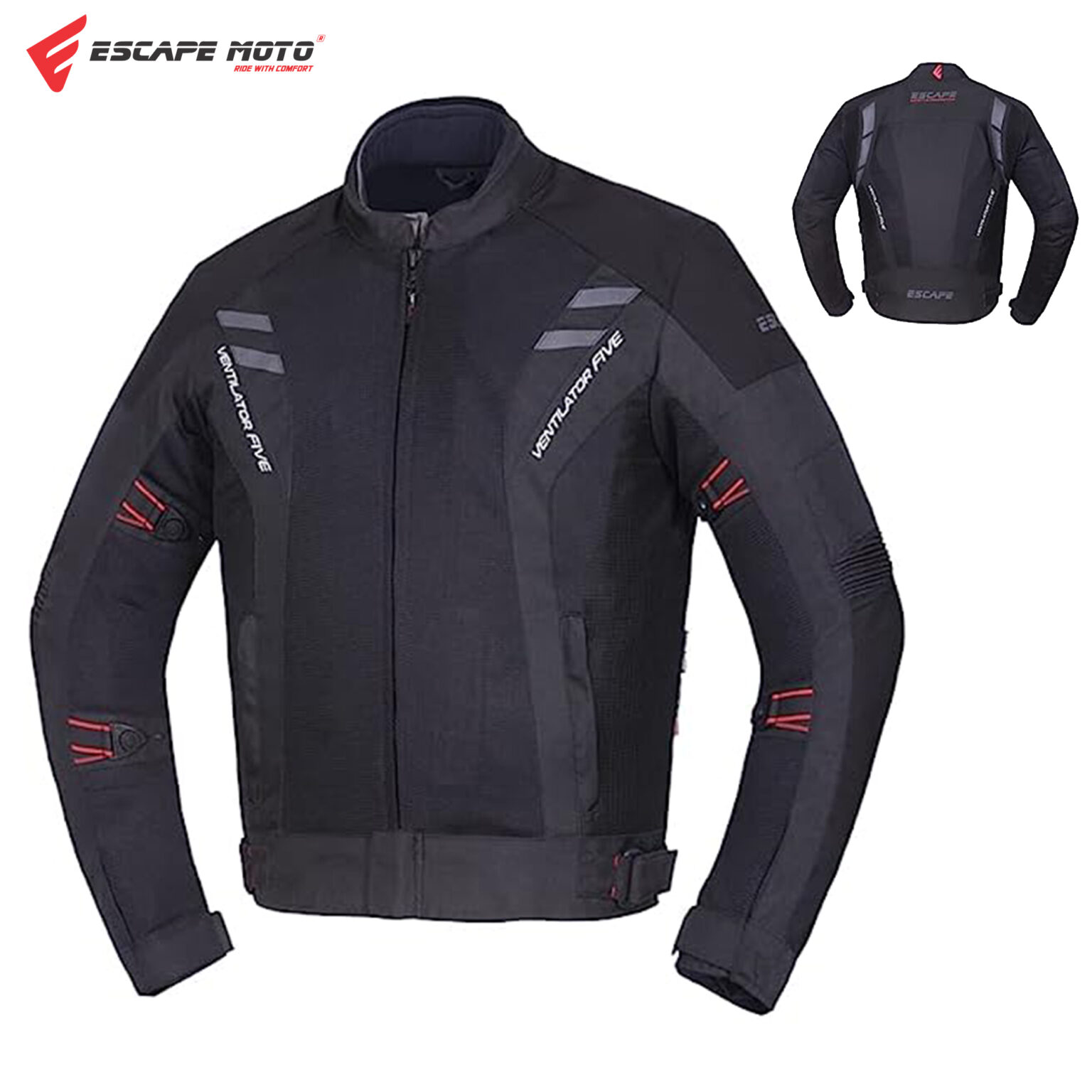 Motorcycle Cordura Mesh Jacket | CE Armored Breathable Adventure ...
